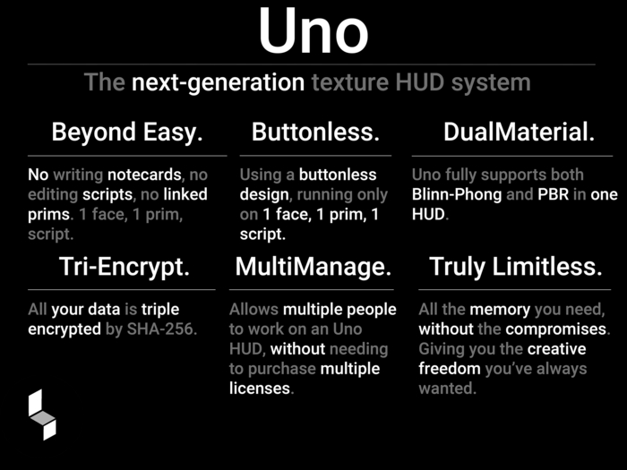 Second Life Marketplace - Uno — Next-Generation Texture HUD System